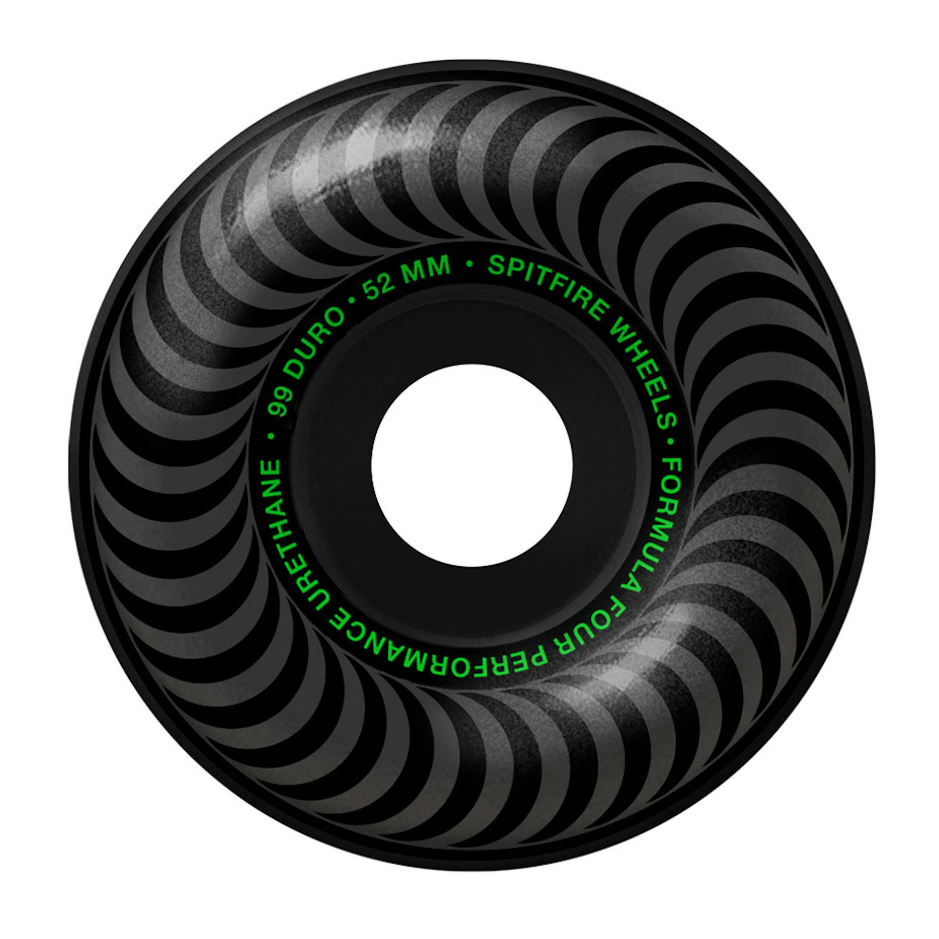 Spitfire Classic Formula Four 99d Skateboard Wheels Blackout